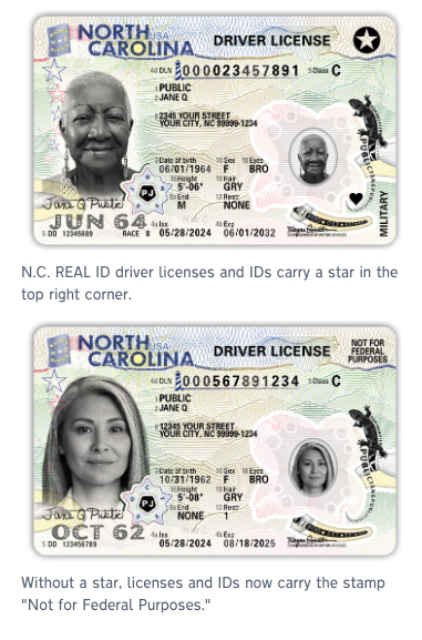 N.C. REAL ID Starts May 7 – The Carolinian Newspaper